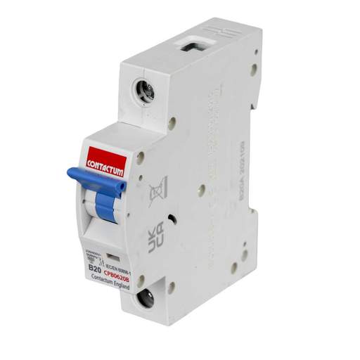 Contactum 20A Single Pole 6kA B Curve MCB (CPB0620B) | CEF