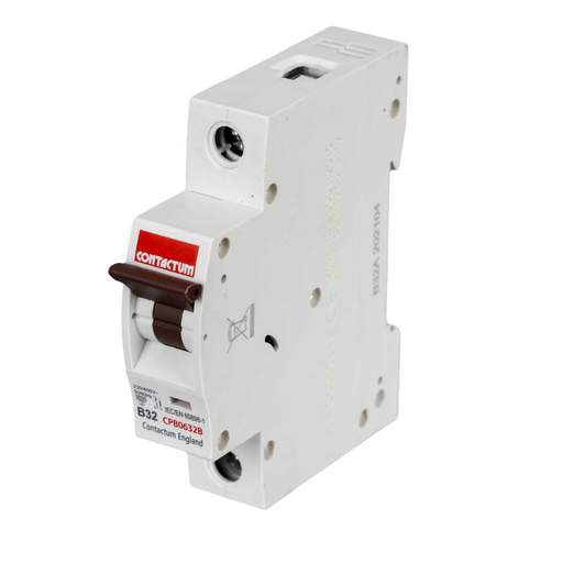 Contactum 32A Single Pole 6kA B Curve MCB (CPB0632B) | CEF
