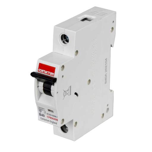 Contactum 40A Single Pole 6kA B Curve MCB (CPB0640B) | CEF