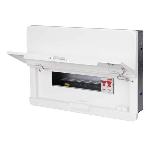 Contactum 10 Way 100A Isolator Incomer Flush Metal Clad Consumer Unit ...
