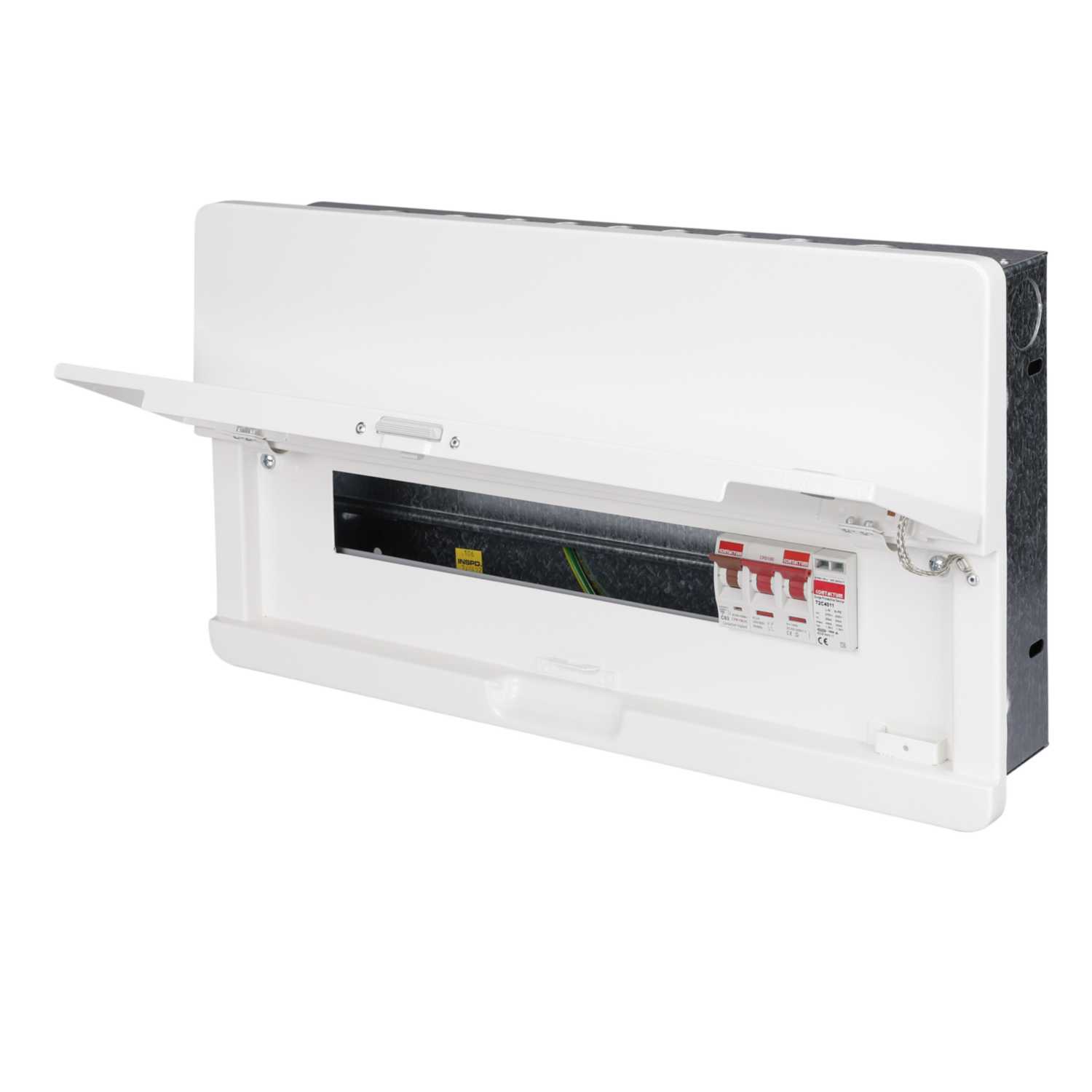Contactum 14 Way 100A Isolator Incomer Flush Metal Clad Consumer Unit ...