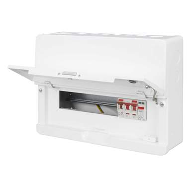 Contactum 10 Way 100A Isolator Incomer Metal Clad Consumer Unit with ...