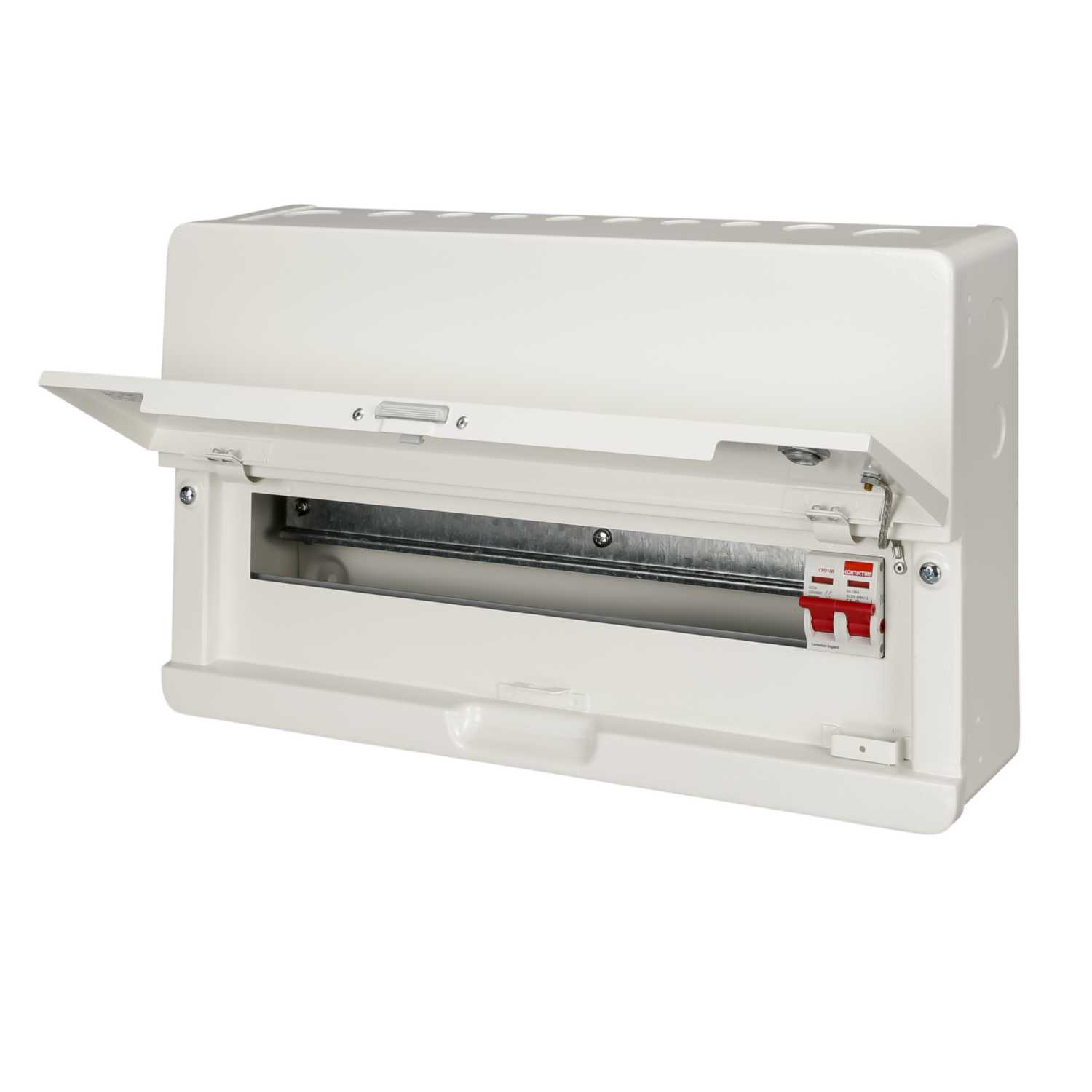 Contactum 18 Way 100A Isolator Incomer Metal Clad Consumer Unit ...