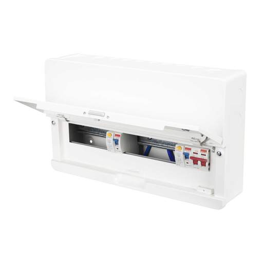 Contactum 14 Way Dual 100A Type A RCD High Integrity Metal Clad Consumer Unit (SDDS14111AMS) | CEF