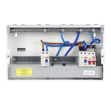 Contactum 14 Way Dual 100A Type A RCD High Integrity Metal Clad Consumer Unit (SDDS14111AMS) | CEF