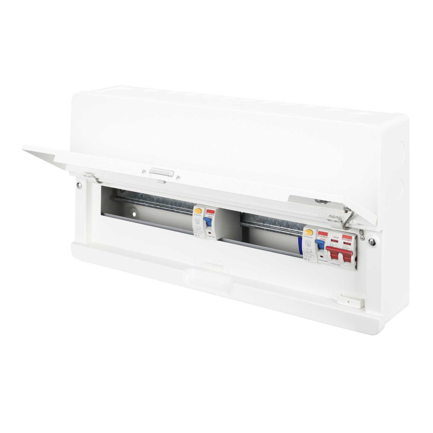 Contactum 18 Way Dual 100A Type A RCD High Integrity Metal Clad Consumer Unit (SDDS18111AMS) | CEF