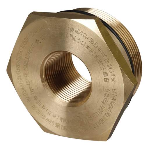 Crouse-Hinds M50 Male x M25 Female EXD / EXE Brass Reducer (Sold in 1's ...