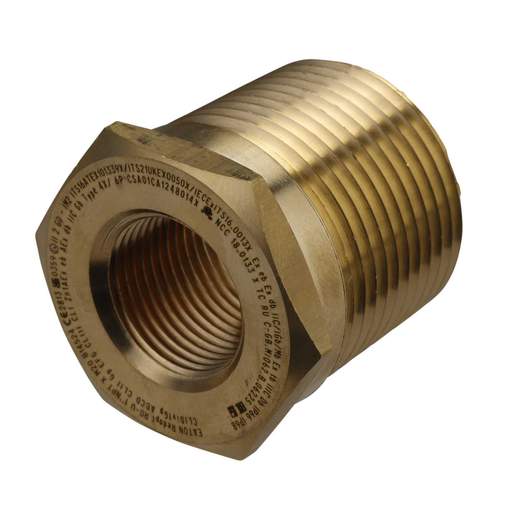 Crouse-Hinds 1" NPT Male x M20 Female EXD / EXE Brass Reducer (Sold in ...