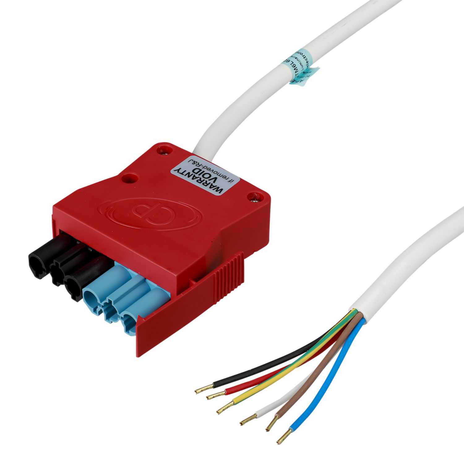 CP Electronics Vitesse 5m 6 Core Luminaire Lead Red Plug Black / Blue ...
