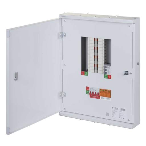 Fusebox 7 Way 125A TP+N Type B Distribution Board with Incomer and Type ...