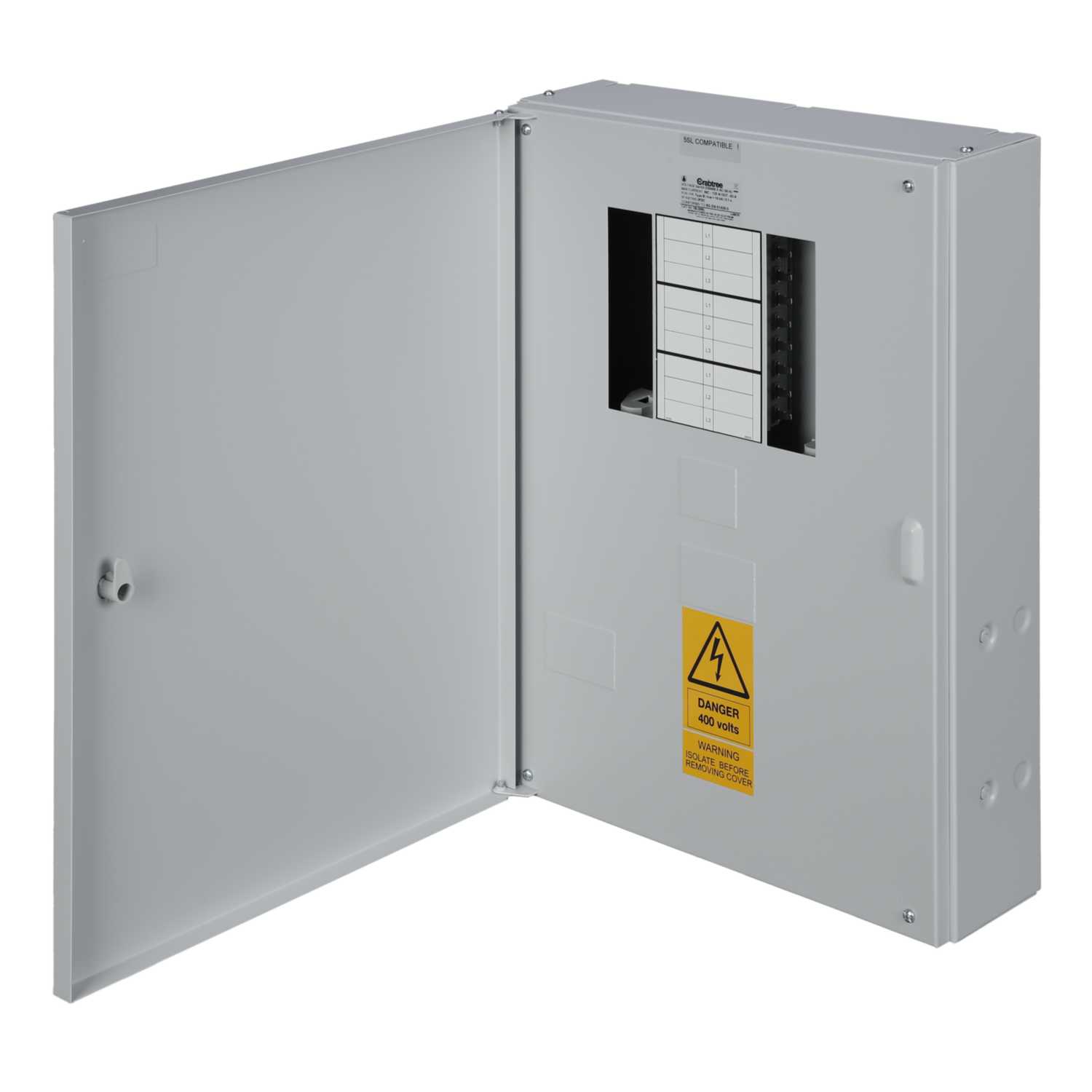 Crabtree Loadstar 6 Way 125A TP+N Type B Distribution Board without ...