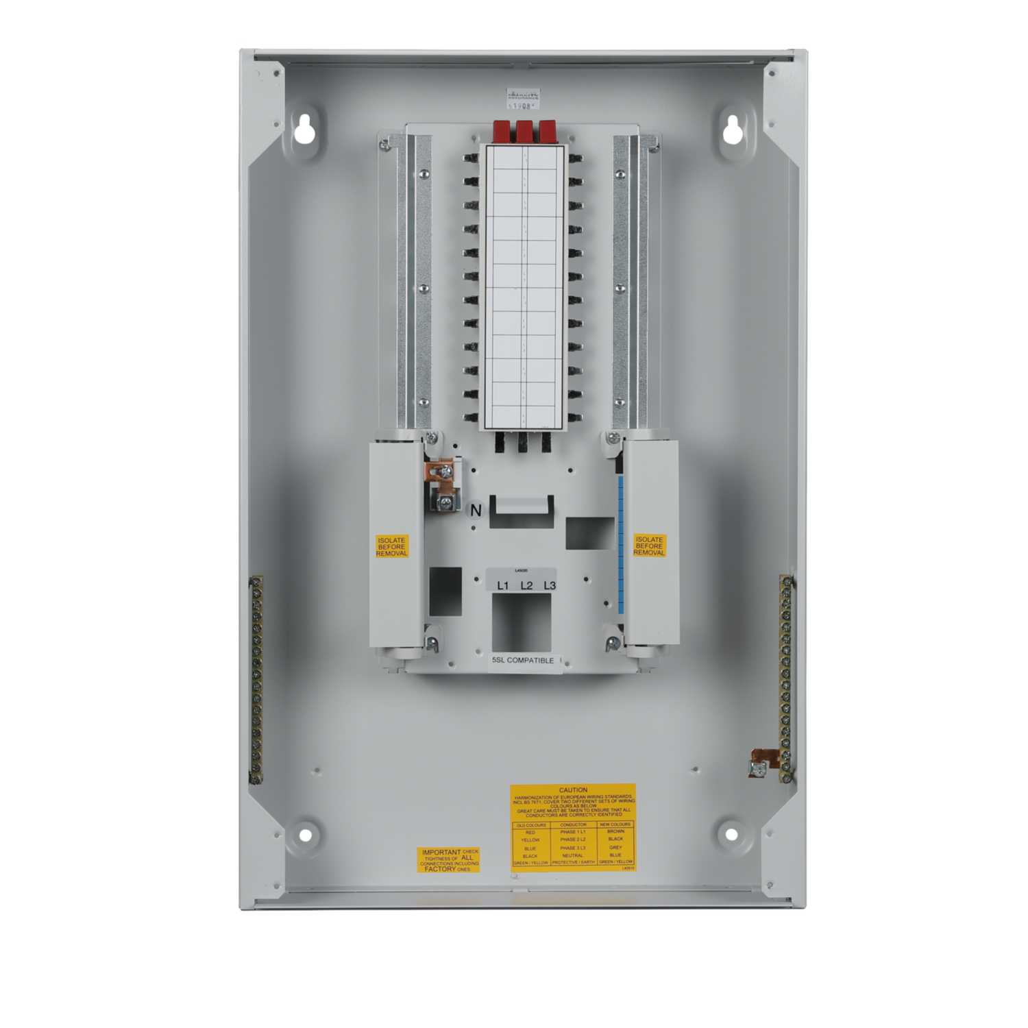 Crabtree Loadstar 8 Way 125A TP+N Type B Distribution Board without ...