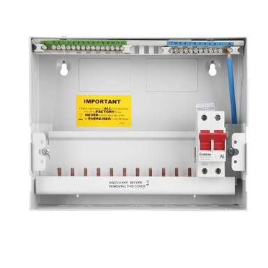 Crabtree Loadstar 11 Way 100A SP+N Type A Metalclad Distribution Board ...