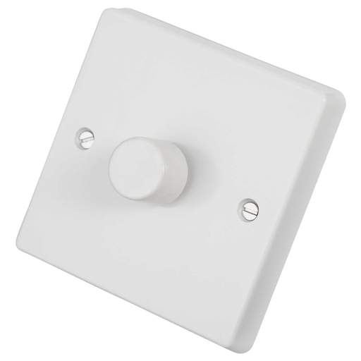 Crabtree 400W 1 Gang 2 Way Dimmer Switch White (4190/PU) | CEF