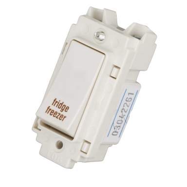 Crabtree 20A Double Pole Grid Switch marked Fridge Freezer (4460/FF) | CEF