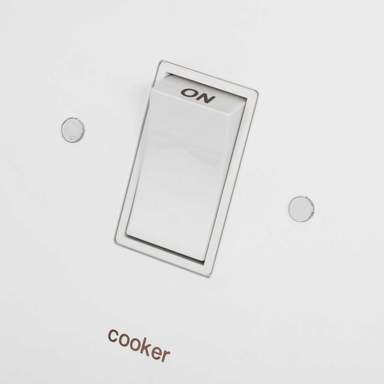 Crabtree 50A DP Control Unit marked Cooker White (4523) | CEF