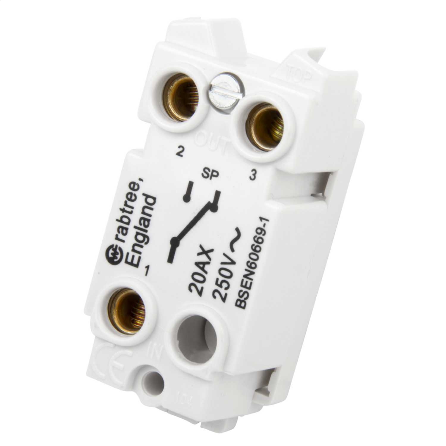 Crabtree 20A Single Pole 2 Way Grid Switch (4550) | CEF