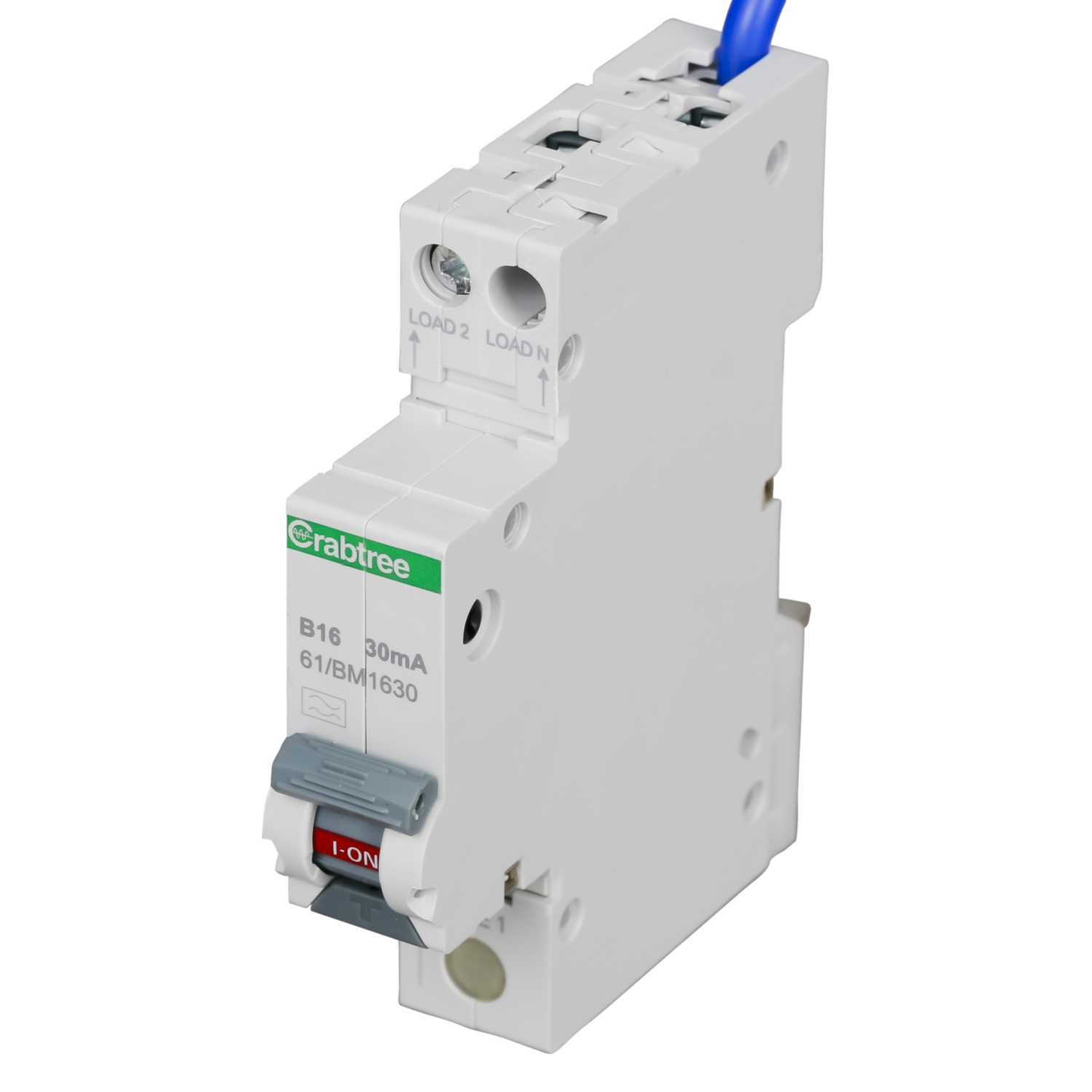 Crabtree Starbreaker 16A Single Pole 1 Module B Curve 6kA 30mA Compact Type A RCBO (61/BM1630) | CEF