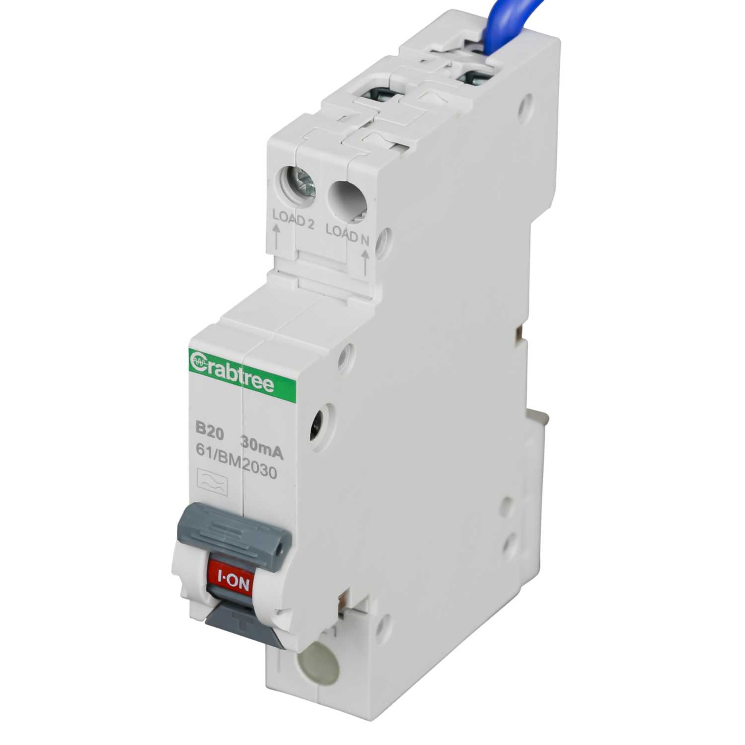 Crabtree Starbreaker 20A Single Pole 1 Module B Curve 6kA 30mA Compact Type A RCBO (61/BM2030) | CEF