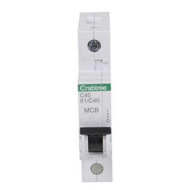 Crabtree Starbreaker 40A Single Pole 6kA C Curve MCB (61/C40) | CEF