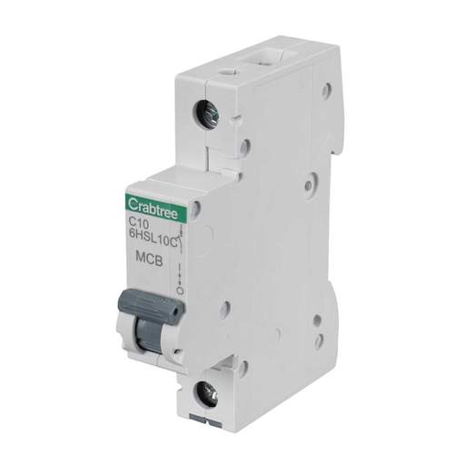 Crabtree 10A Single Pole 10kA C Curve MCB (6HSL10C) | CEF