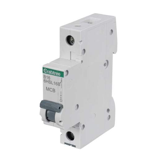 Crabtree 16A Single Pole 10kA B Curve MCB (6HSL16B) | CEF