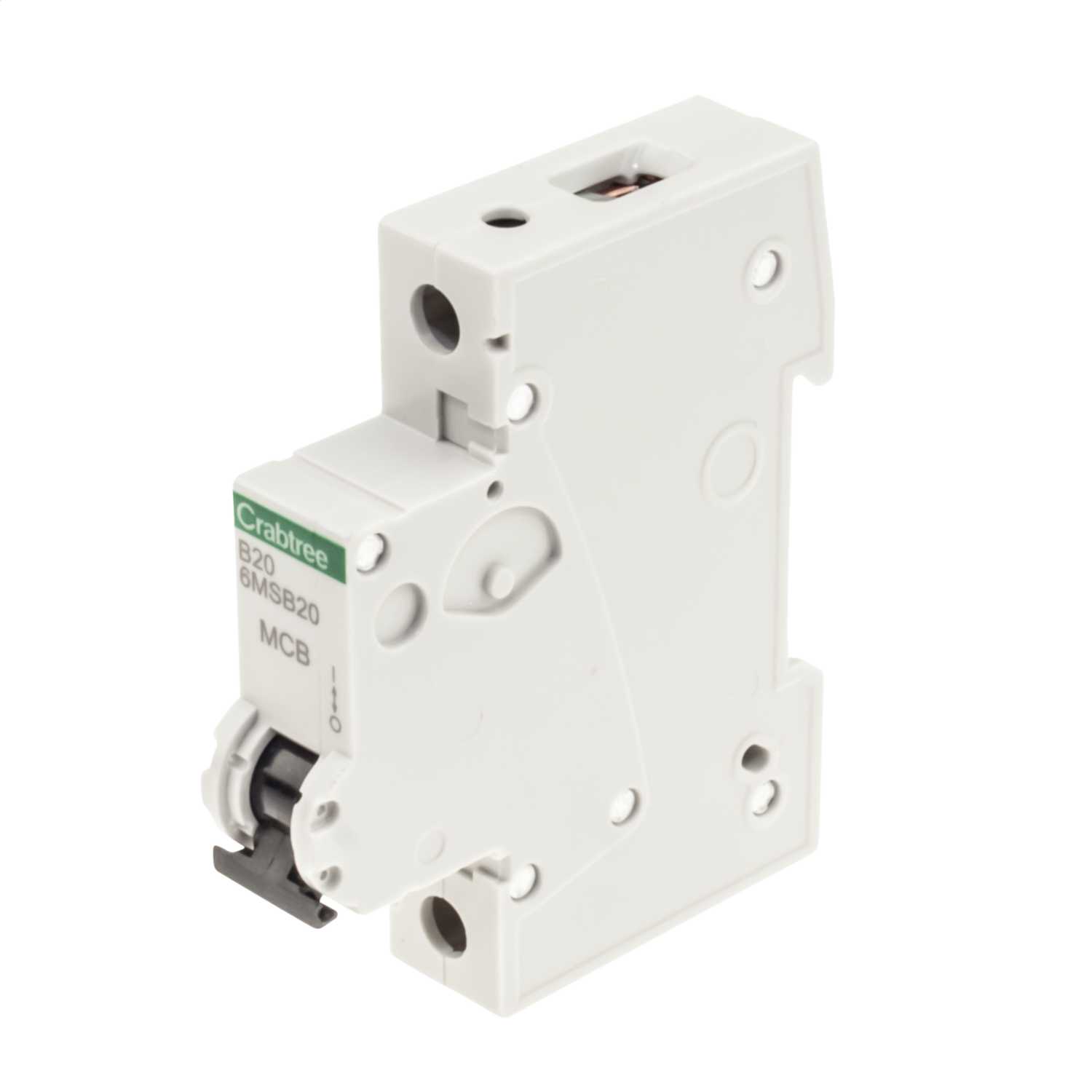Crabtree Loadstar 6MS 20A Single Pole 6kA B Curve MCB (6MSB20) | CEF