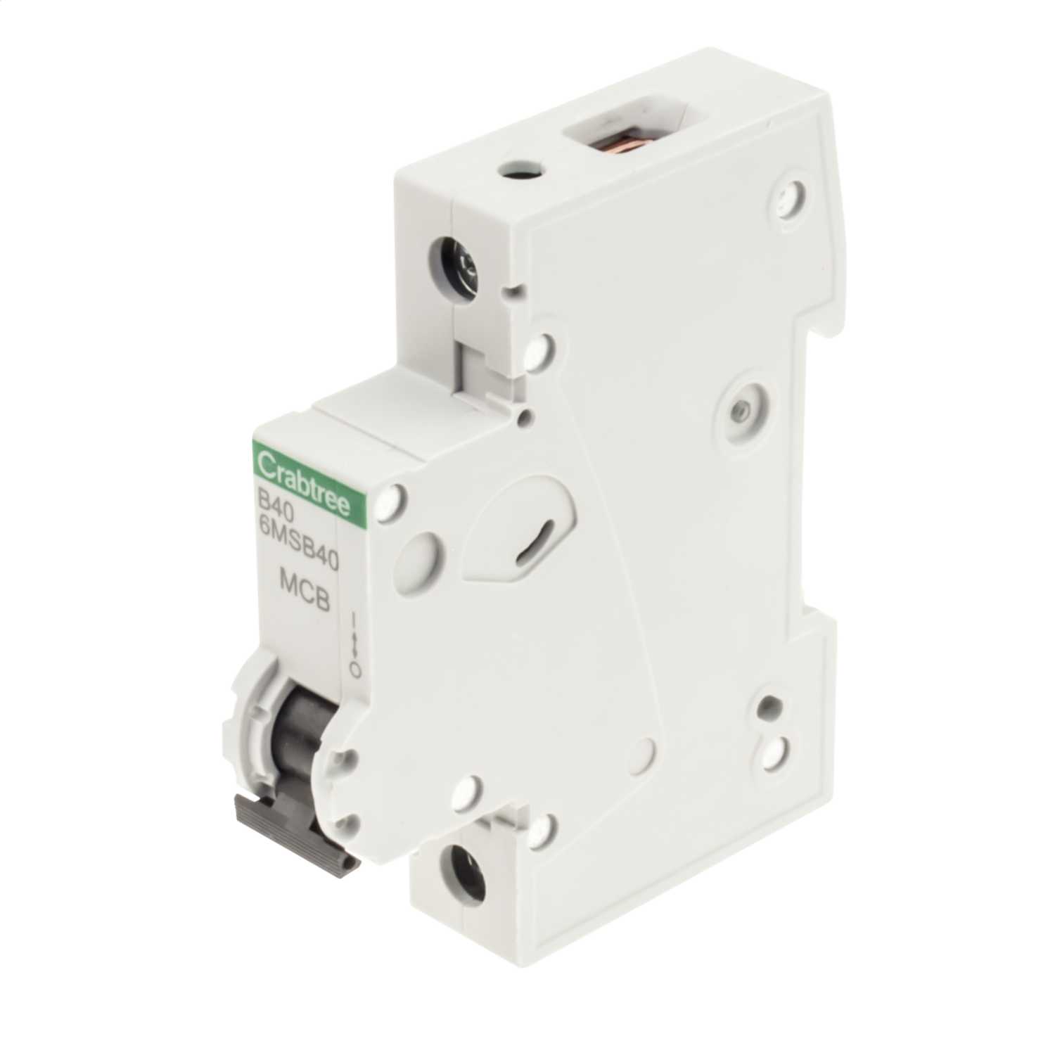 Crabtree Loadstar 6MS 40A Single Pole 6kA B Curve MCB (6MSB40) | CEF