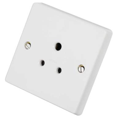 Crabtree 5A 1 Gang Unswitched Shuttered Socket White (7047) | CEF
