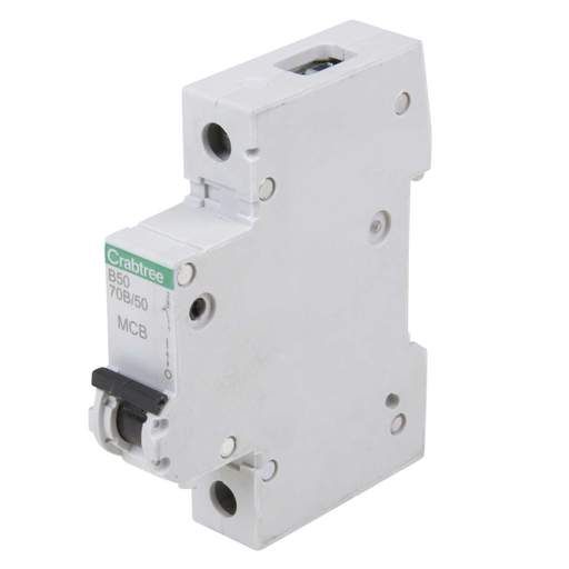 Crabtree Polestar 50A 16kA Single Pole B Curve MCB (70B/50) | CEF