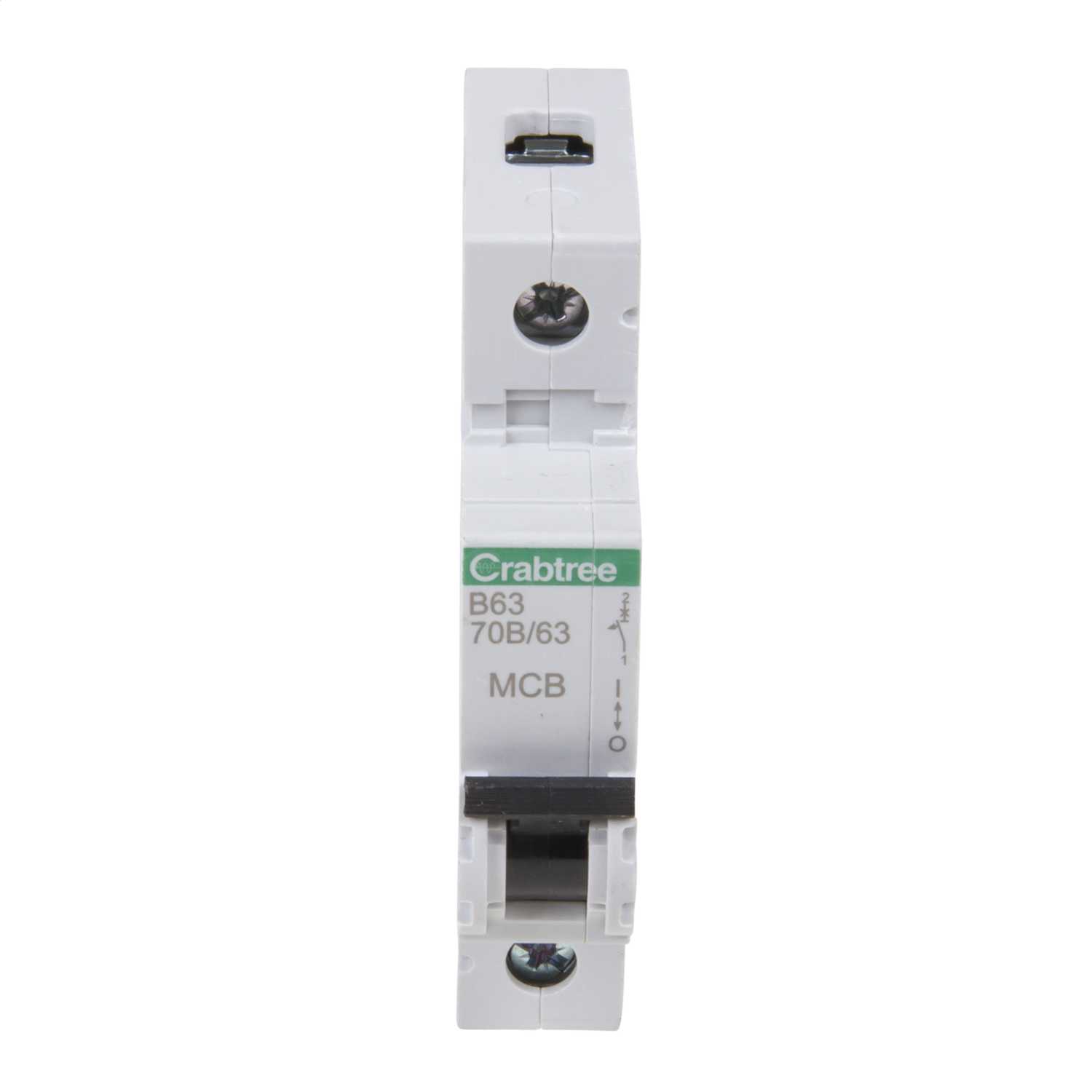 Crabtree Polestar 63A 16kA Single Pole B Curve MCB (70B/63) | CEF