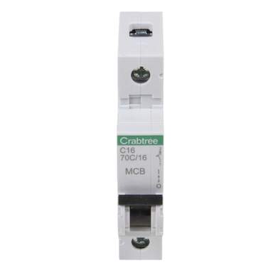 Crabtree Polestar 16A Single Pole 16kA C Curve MCB (70C/16) | CEF
