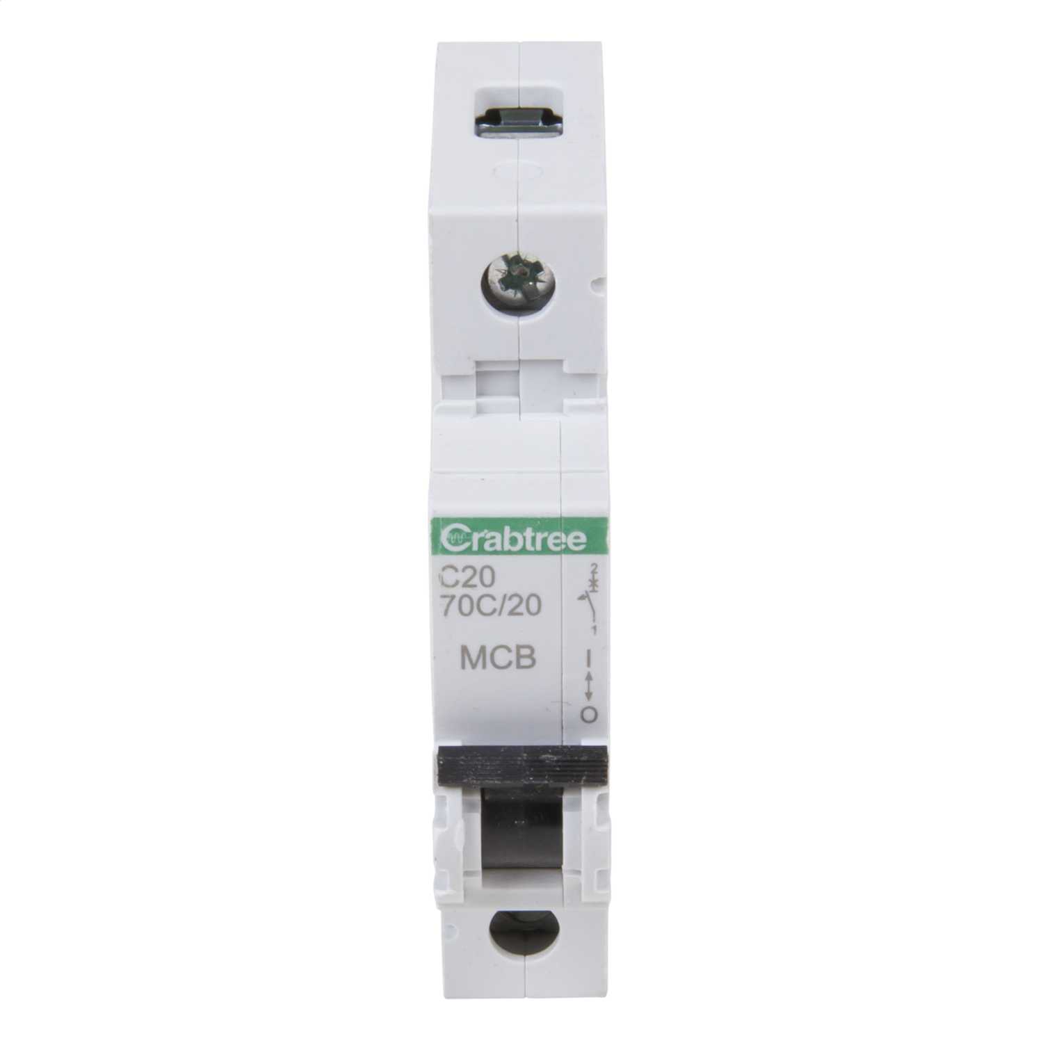 Crabtree Polestar 20A Single Pole 16kA C Curve MCB (70C/20) | CEF