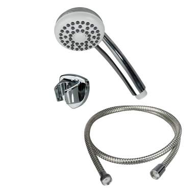 Croydex One Function Shower Set with Hose and Bracket Chrome (AM250641 ...