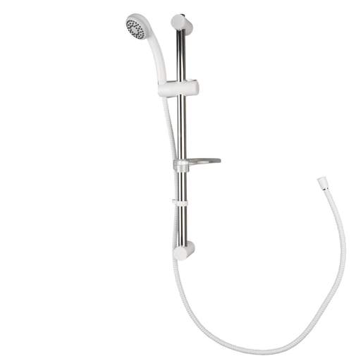 Croydex One Function Shower Set with Riser Rail White (AM250922) | CEF