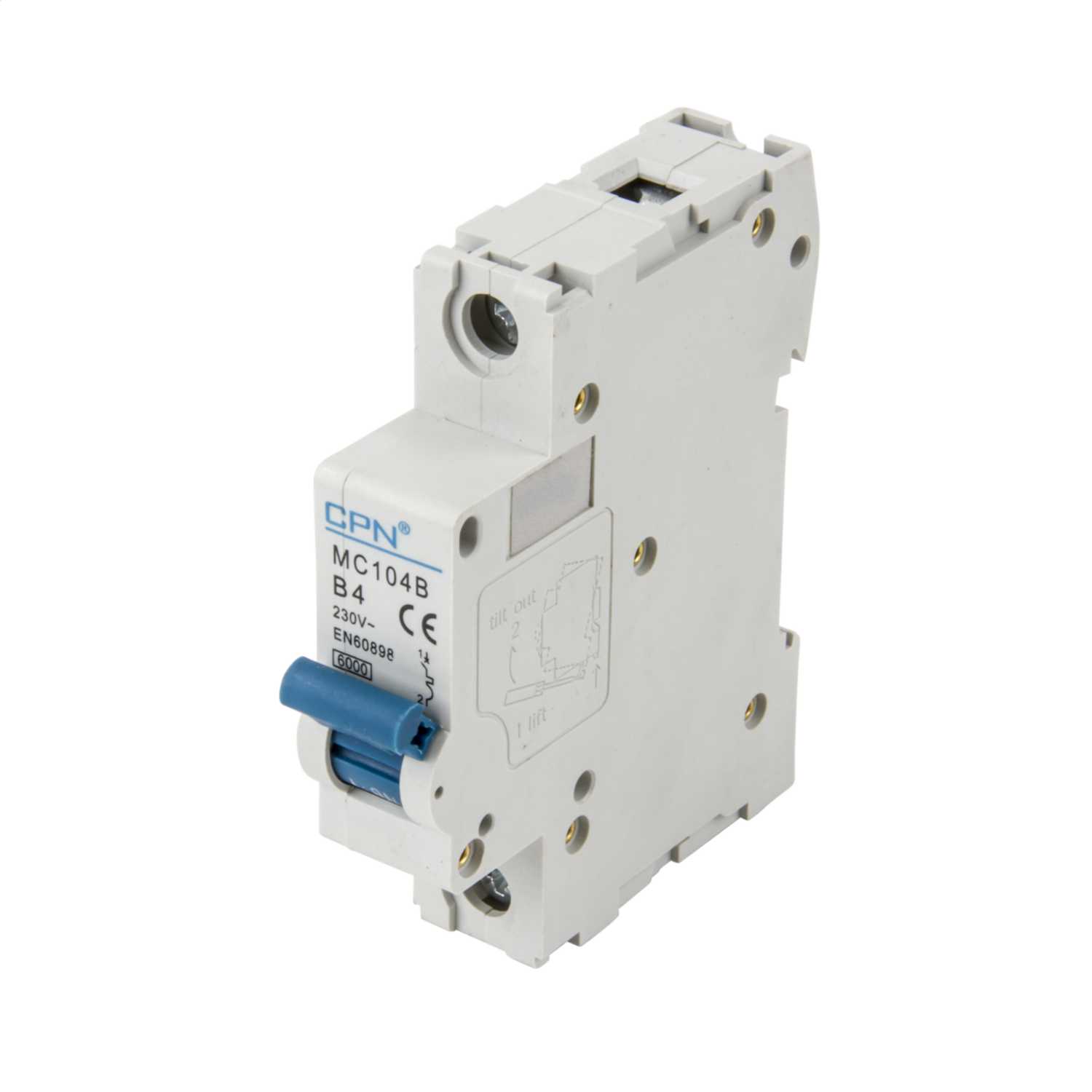 Cudis CPN MC 4A Single Pole 6kA B Curve MCB (MC104B) | CEF