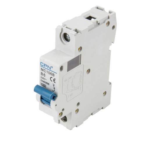 Cudis MC 6A Single Pole 6kA B Curve MCB (MC106B) | CEF