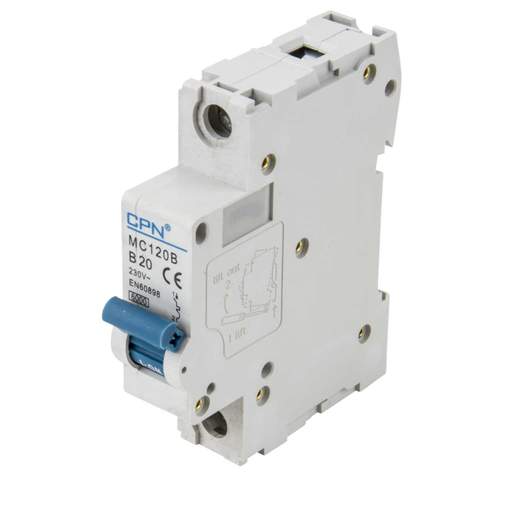 Cudis MC 20A Single Pole 6kA B Curve MCB (MC120B) | CEF