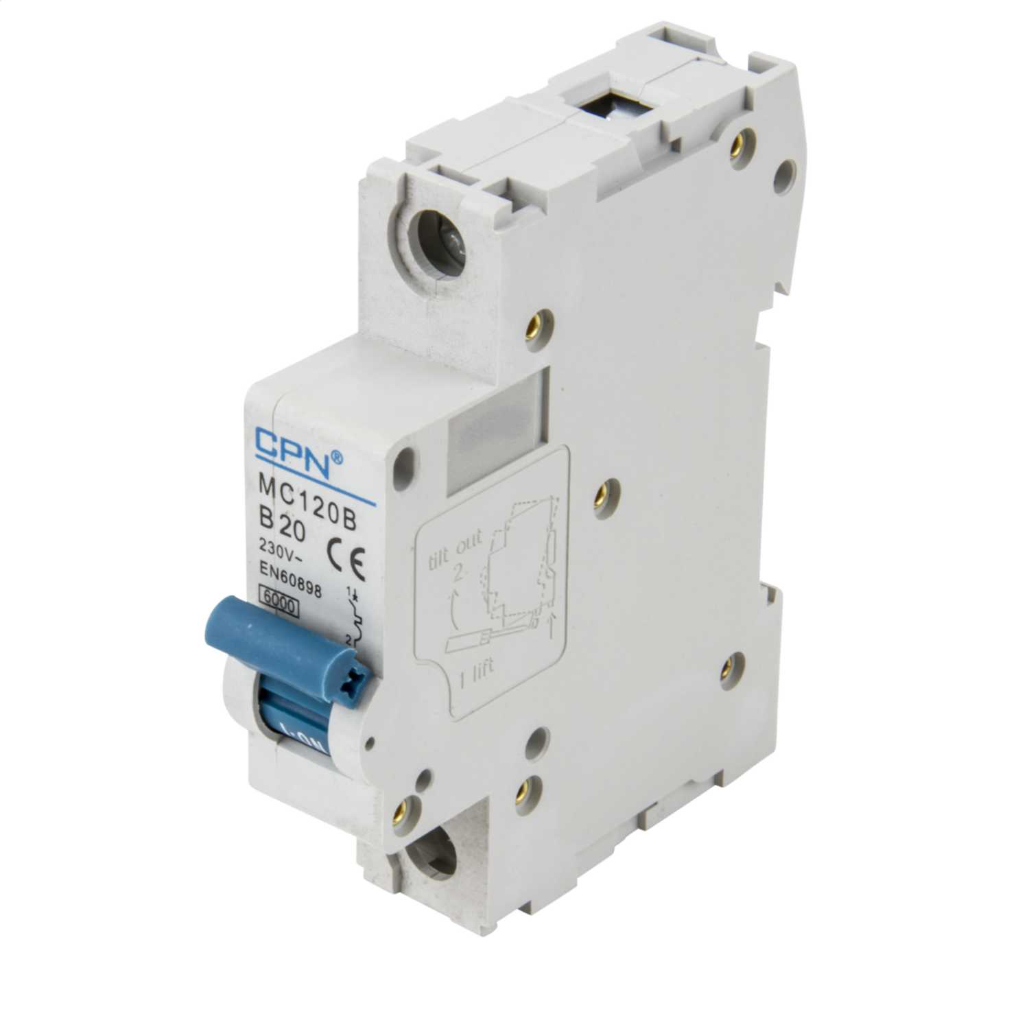 Cudis CPN MC 20A Single Pole 6kA B Curve MCB (MC120B) | CEF