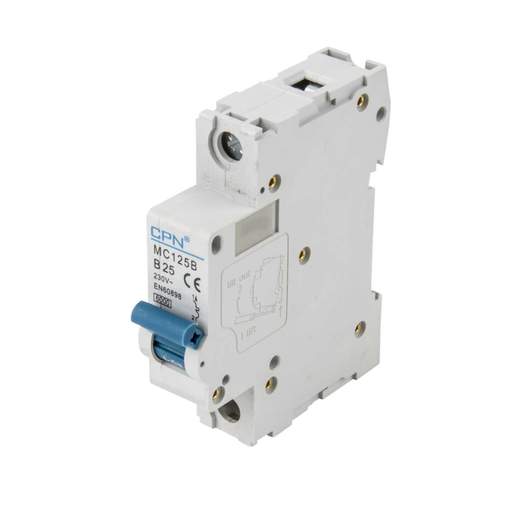 Cudis MC 25A Single Pole 6kA B Curve MCB (MC125B) | CEF