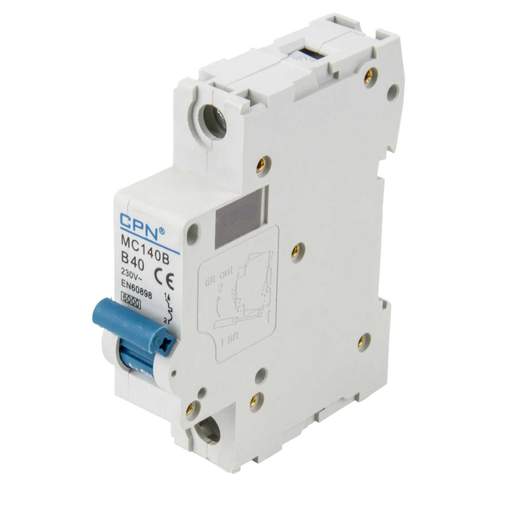 Cudis MC 40A Single Pole 6kA B Curve MCB (MC140B) | CEF