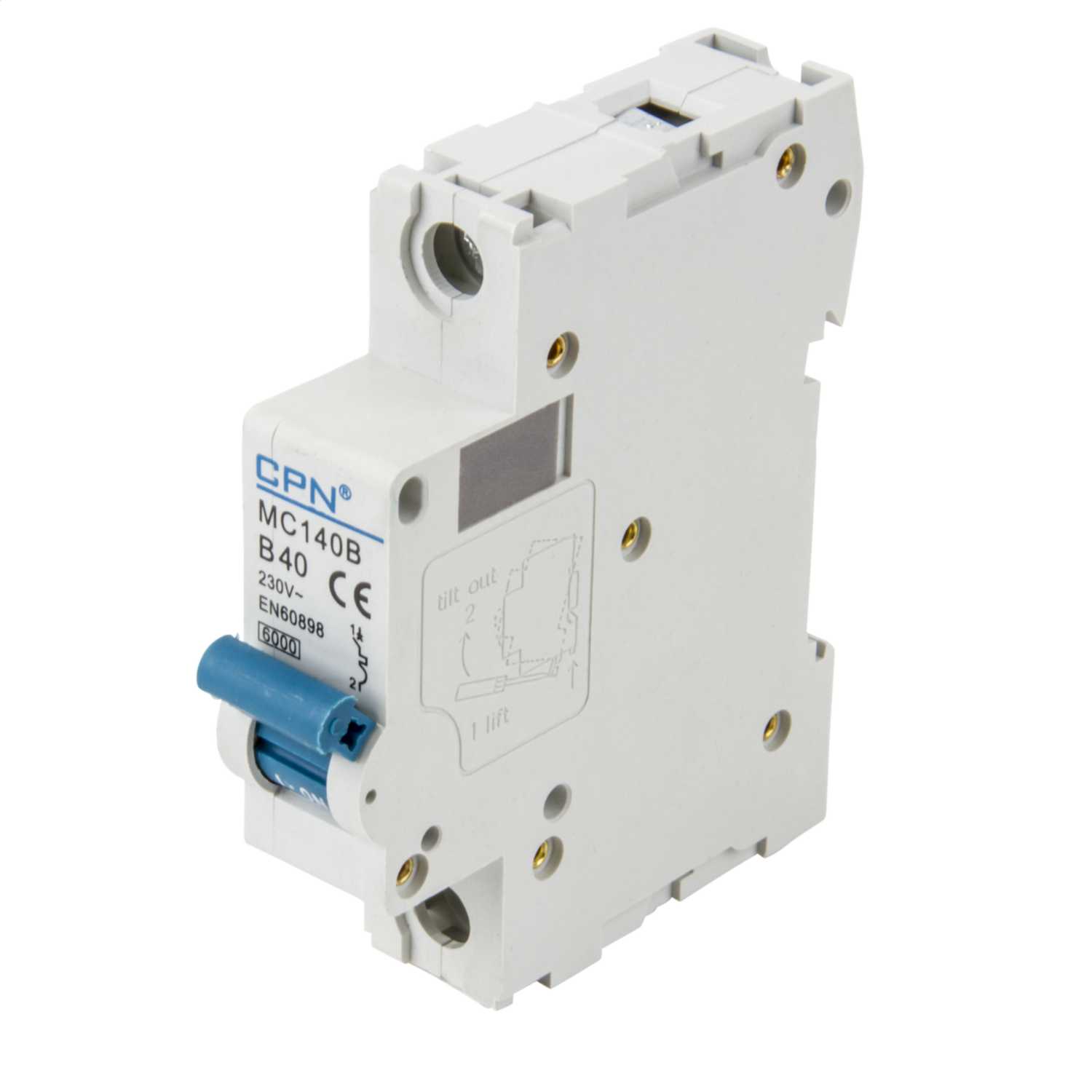 Cudis CPN MC 40A Single Pole 6kA B Curve MCB (MC140B) | CEF