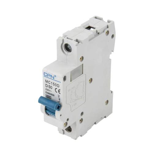 Cudis MC 50A Single Pole 6kA D Curve MCB (MC150D) | CEF