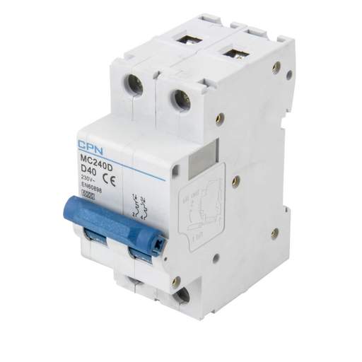 Cudis MC 40A Double Pole 6kA D Curve MCB (MC240D) | CEF
