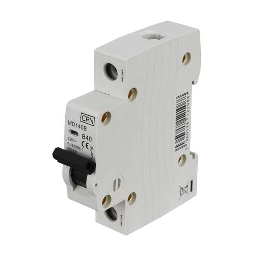 Cudis MD 40A Single Pole 6kA B Curve MCB (MD140B) | CEF