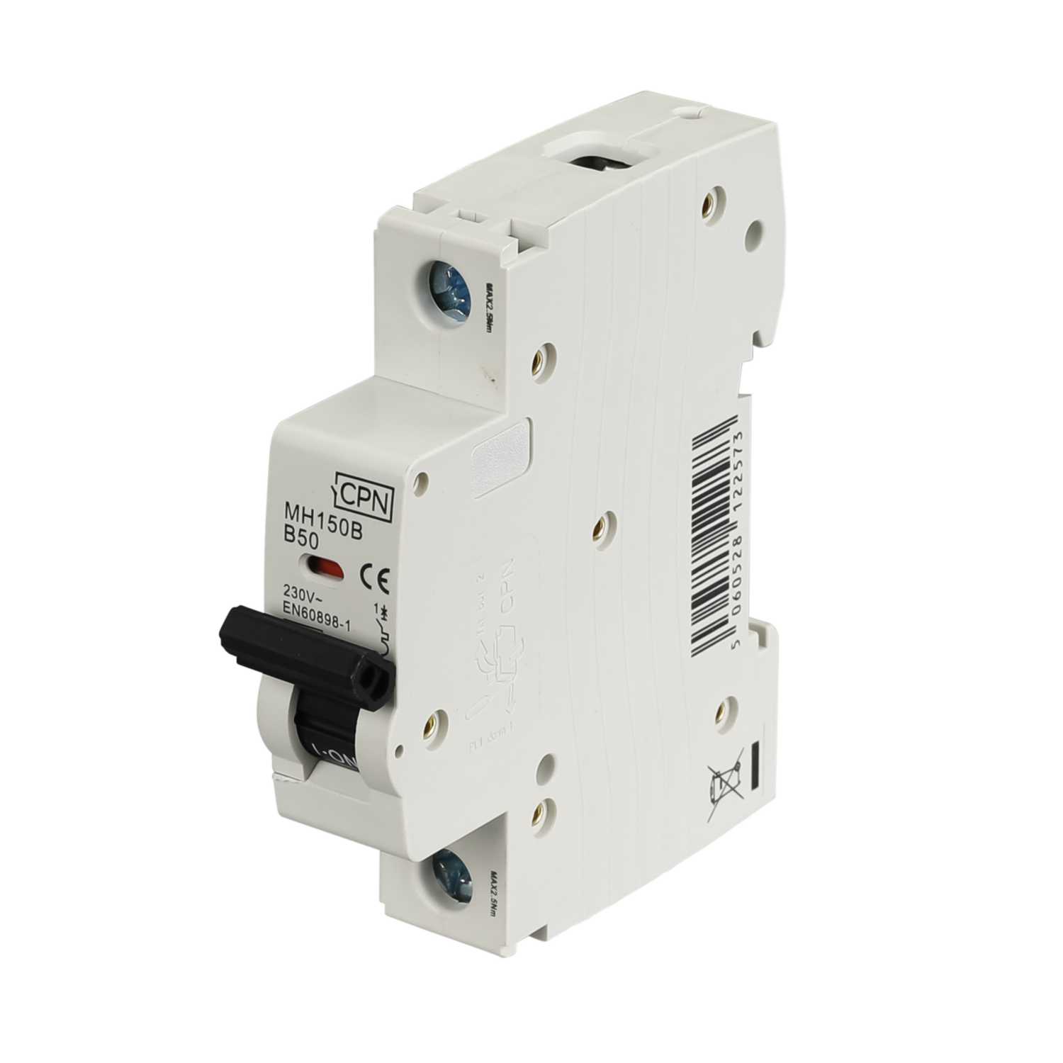 Cudis CPN 50A Single Pole 10kA B Curve MCB (MH150B) | CEF