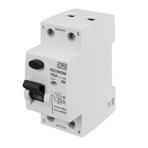 Cudis 100A 2 Pole 30mA Type A RCD (RC2100/030A) | CEF