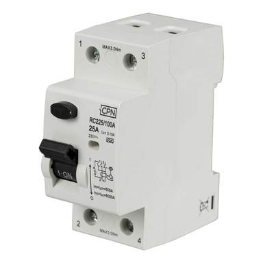 Cudis 25A 2 Pole 100mA Type A RCD (RC225/100A) | CEF