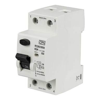 Cudis 63A 2 Pole 300mA Type A RCD (RC263/300A) | CEF