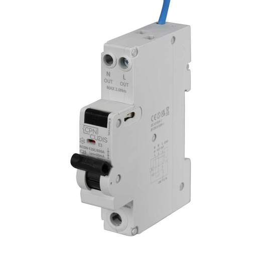 Cudis ROSN 25A 1P+N 1 Module C Curve 6kA 30mA Type A RCBO (ROSN-125C/030A) | CEF